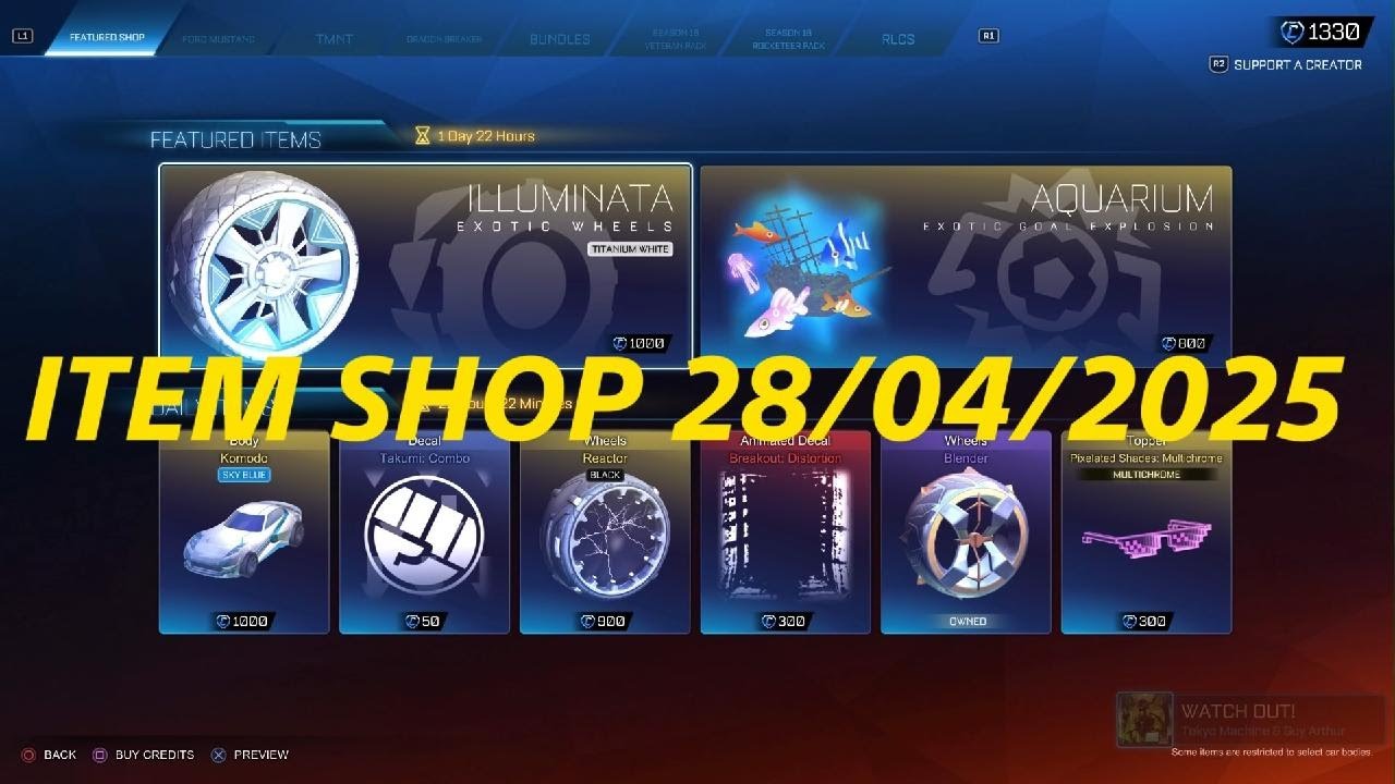 Rocket League item shop today - ITEM SHOP 28/04/2025 - YouTube