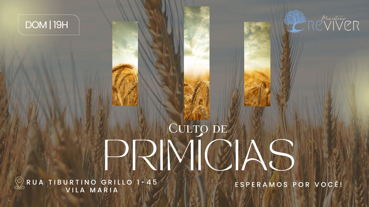 Culto de Primícias | 16/06/2024 | - YouTube