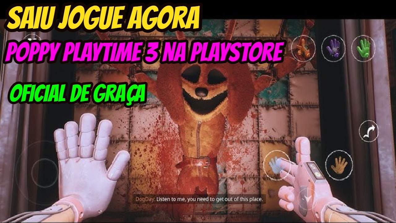 SAIU POPPY PLAYTIME 3 NA PLAYSTORE OFICIAL DE GRAÇA- MELHOR APK PARA ...