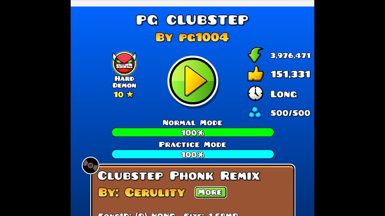 ''PG CLUBSTEP'' 100% [HARD DEMON] (penúltimo map pack completado ...
