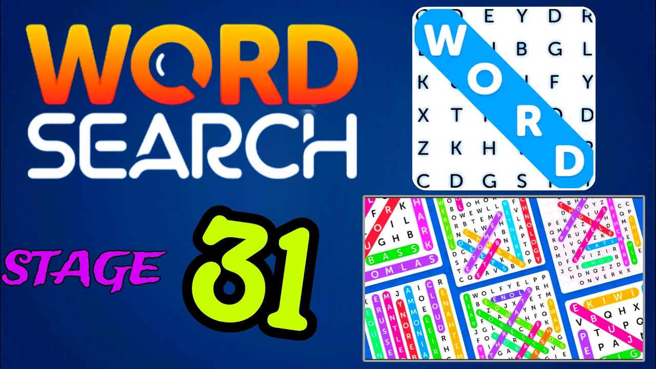 WORD SEARCH Stage 31 Level 237 238 239 240 241 242 243 - YouTube