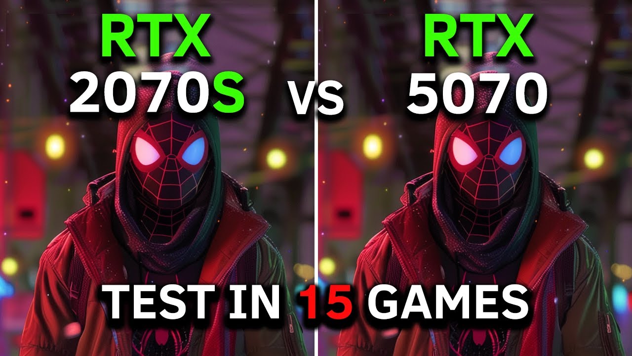 RTX 5070 vs RTX 2070 Super | Test in 15 Games at 1440p | Rasterization ...