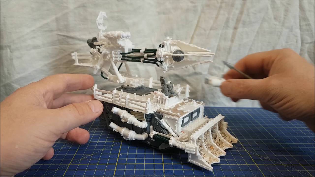 Warhammer 40k Ork Army Lifta Droppa unpainted talkie - YouTube