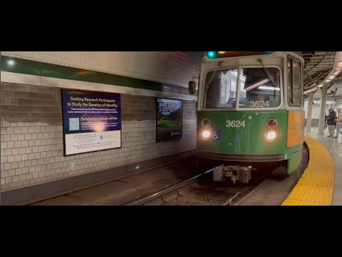 Around the Bend - MBTA Type 7 3624 Enters Government Center - YouTube