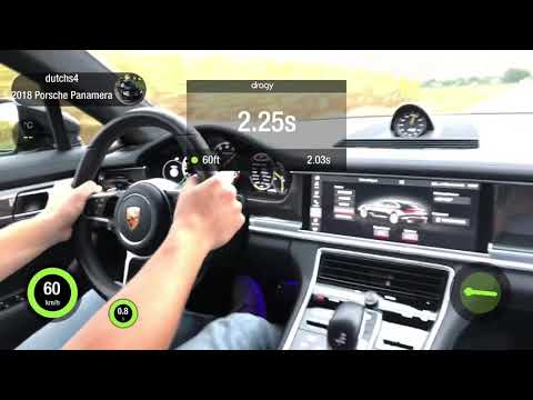Porsche Panamera Turbo S E-Hybrid launch control Akrapovic exhaust * Dragy GPS *