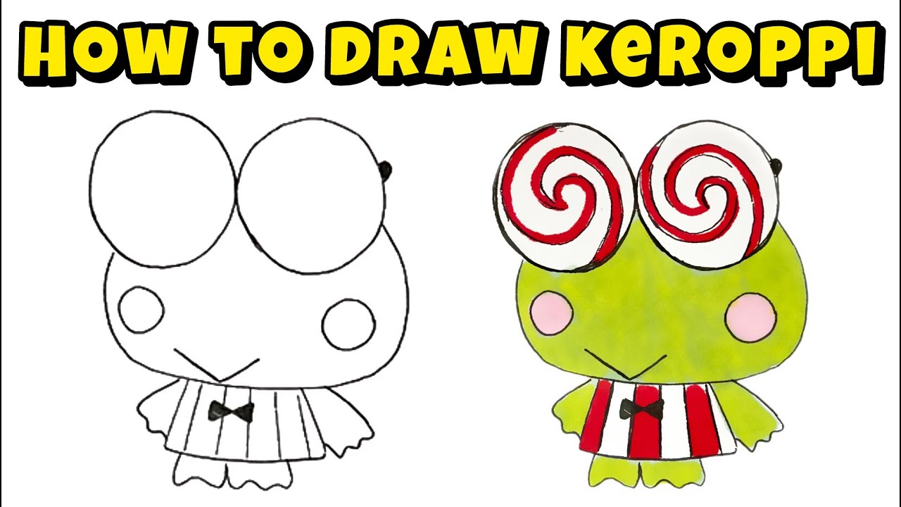 How to Draw Keroppi – Create Sanrio Studio Character Colorful Artwork ...