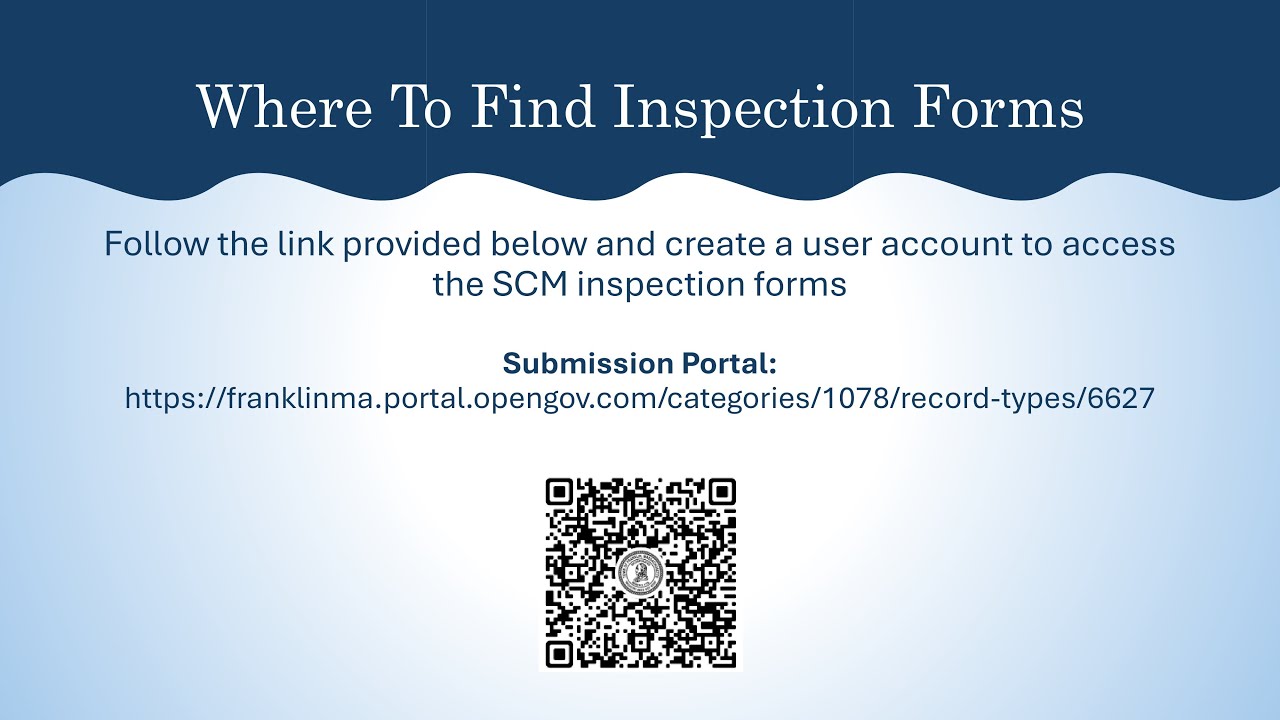 Stormwater Control Measure (SCM) - Submitting Inspection Report (Part 2 ...