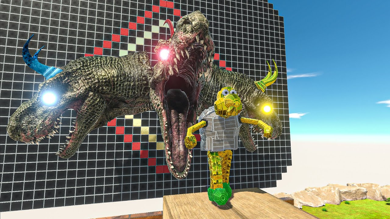 Three Headed T-Rex - Animal Revolt Battle Simulator - YouTube