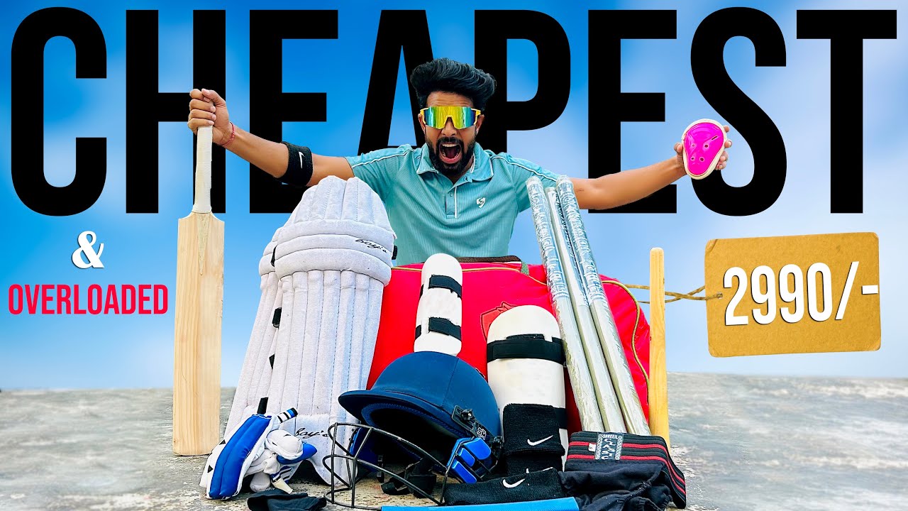 INDIA’S FIRST Cheapest and Overloaded Cricket Kit | Worth ₹2990/- ( 8 ...