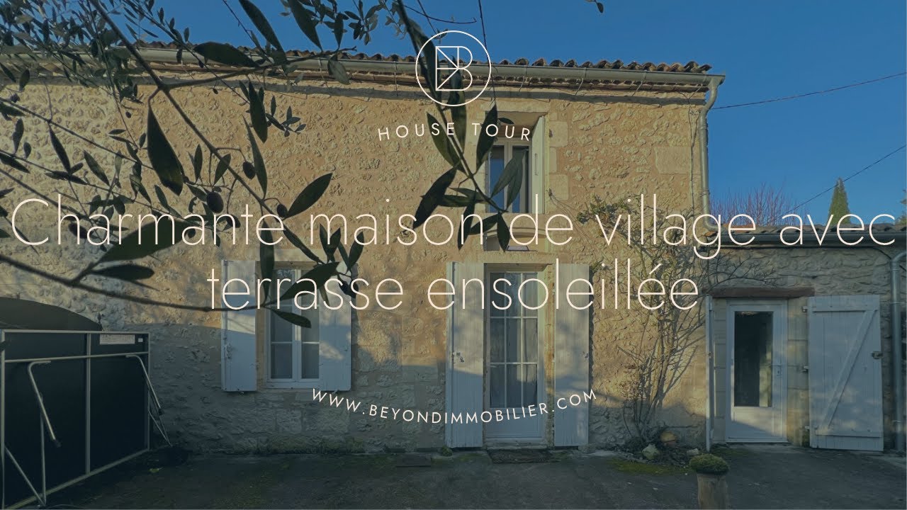 Belle maison de village en pierre à Rauzan - YouTube
