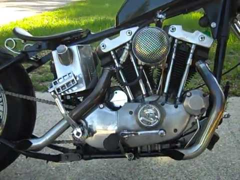 1973 IRONHEAD HARLEY SPORTSTER CHOPPER BOBBER CUSTOM RUNNING 2 - YouTube