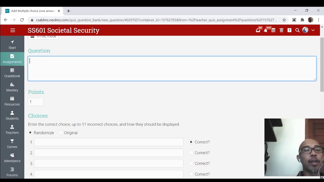NEO LMS Tutorial No 4 - Follow Up Adding Quiz to Lesson - YouTube