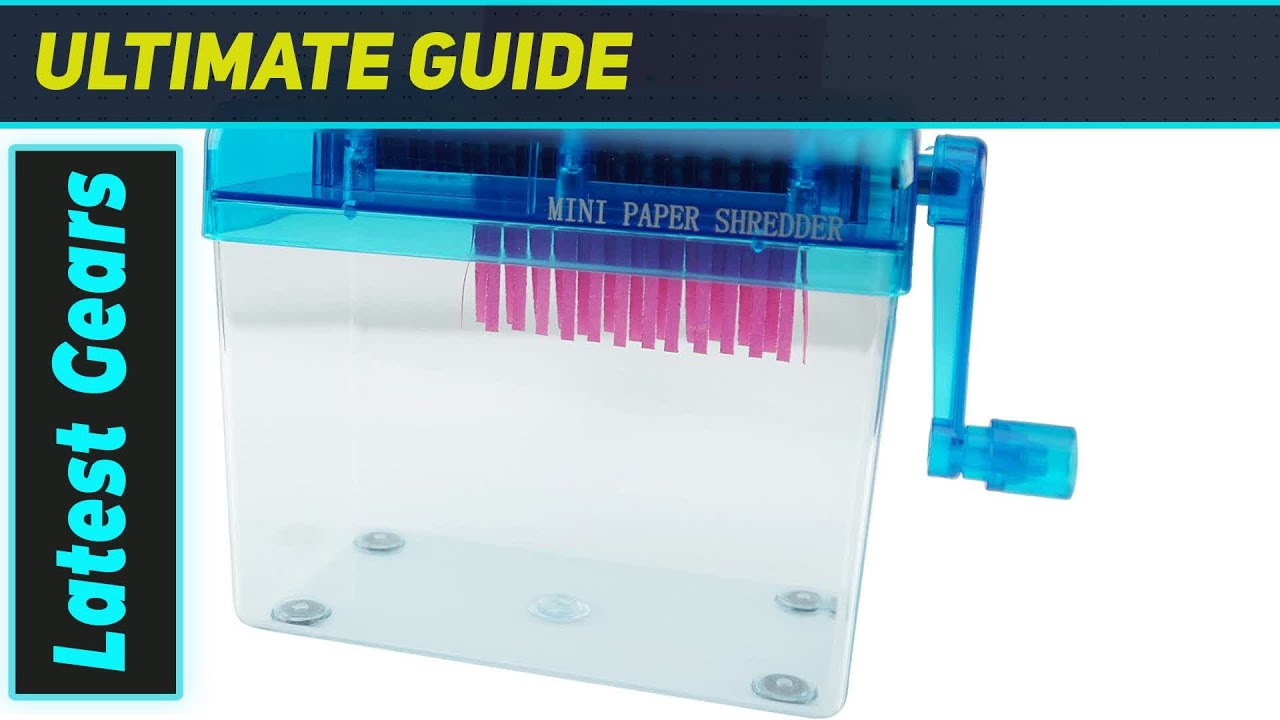 HOME-X Hand Crank Shredder: The Best Portable Paper Security & Craft ...
