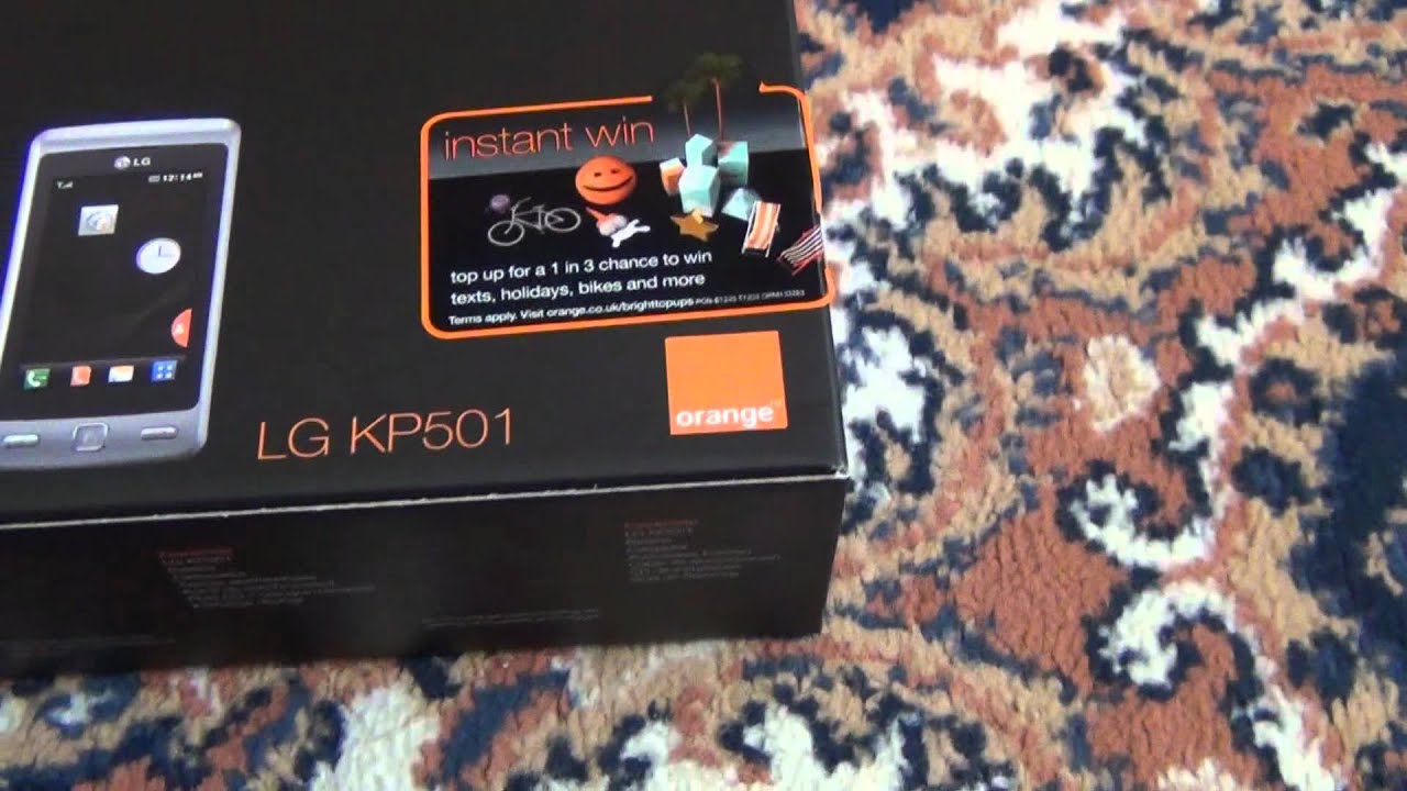 Unboxing of LG KP501 - YouTube