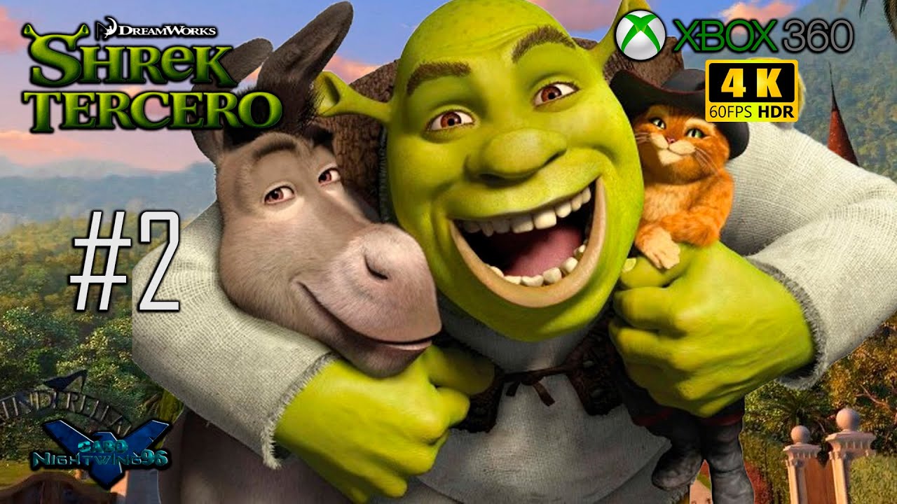 Shrek Tercero (Xbox 360) [4K60FPS] | Parte 2: Worcestershire | Gameplay ...
