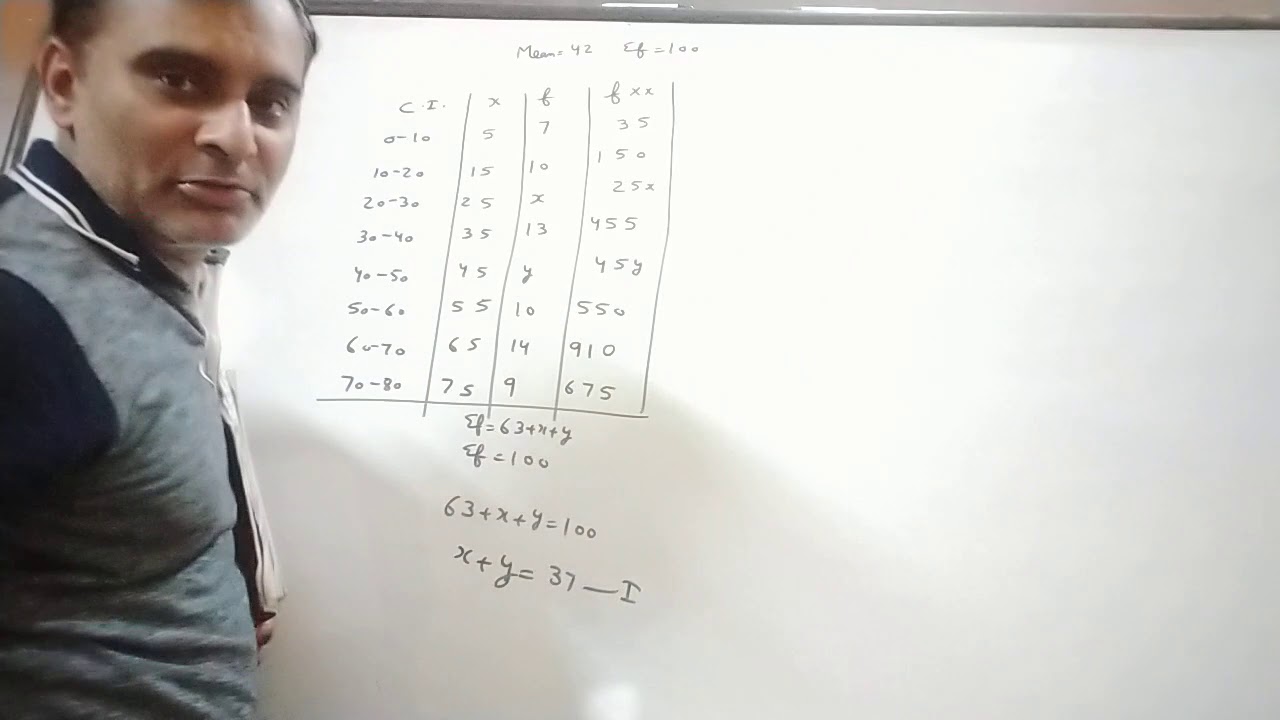 2 Statistics of Class X By Ravi Taneja of Ex 18A.2 - YouTube