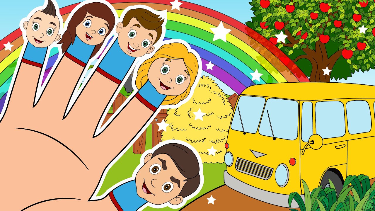 Finger Family + Wheels On The Bus Nursery Rhymes & Songs for Children ...