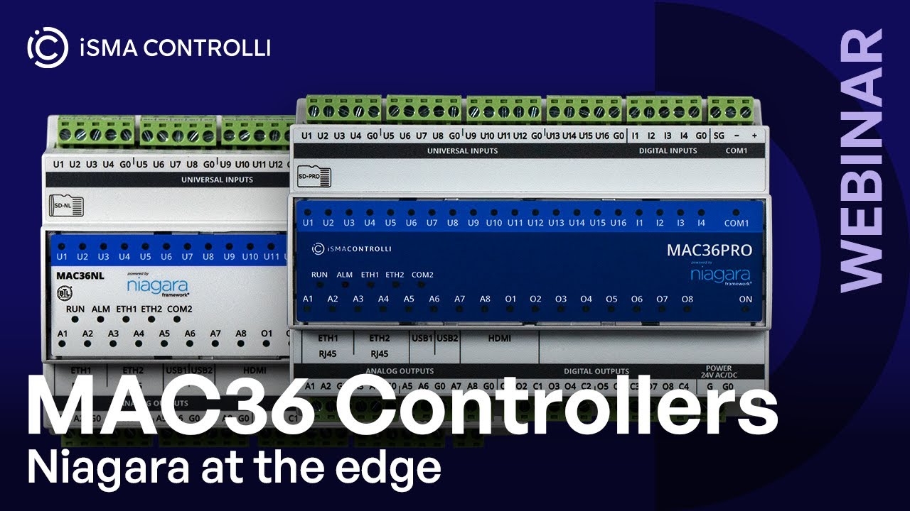 Niagara at the edge. Meet MAC36 Controllers. [Webinar 14.11.2024] - YouTube