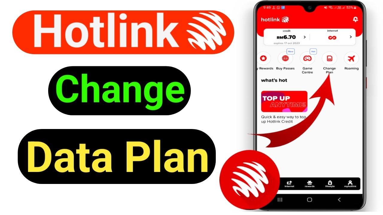 How To Change Hotlink Plan - Hotlink Plan Change Kaise Kare - YouTube