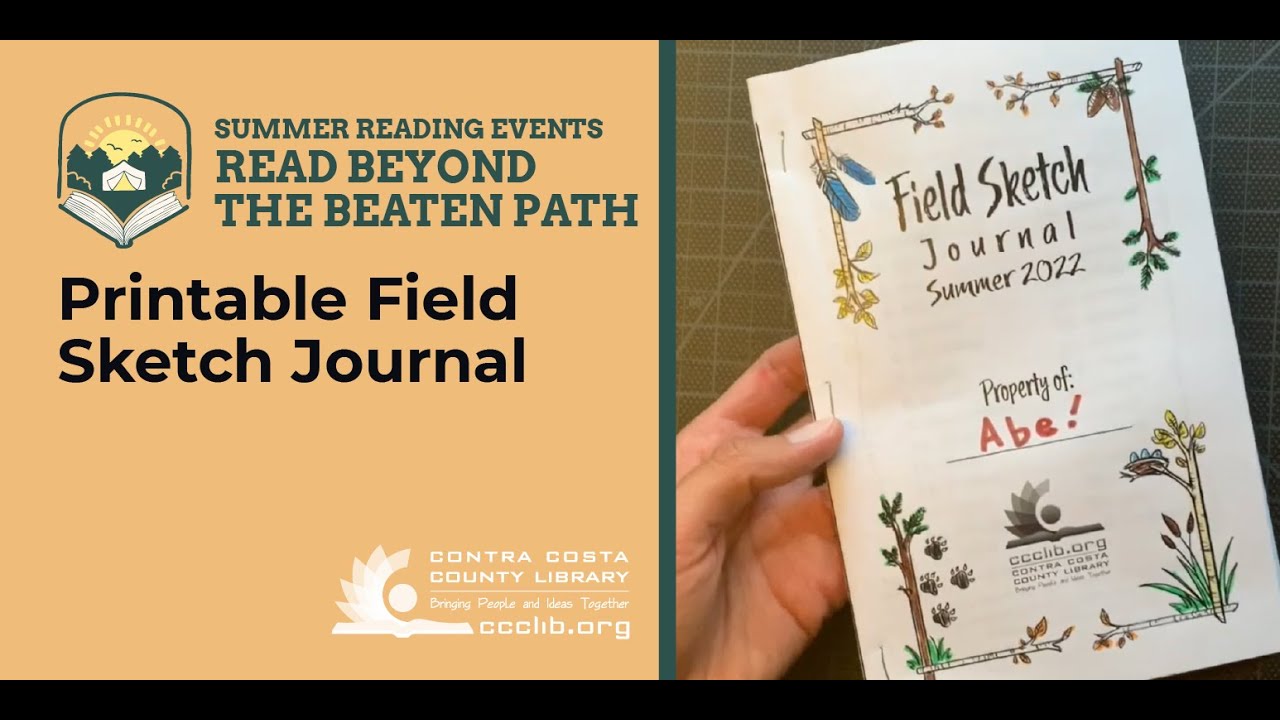 Printable DIY Field Sketch Journal Project - YouTube