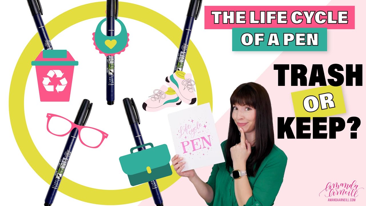 TRASH or KEEP? The Life Cycle of a Pen - YouTube
