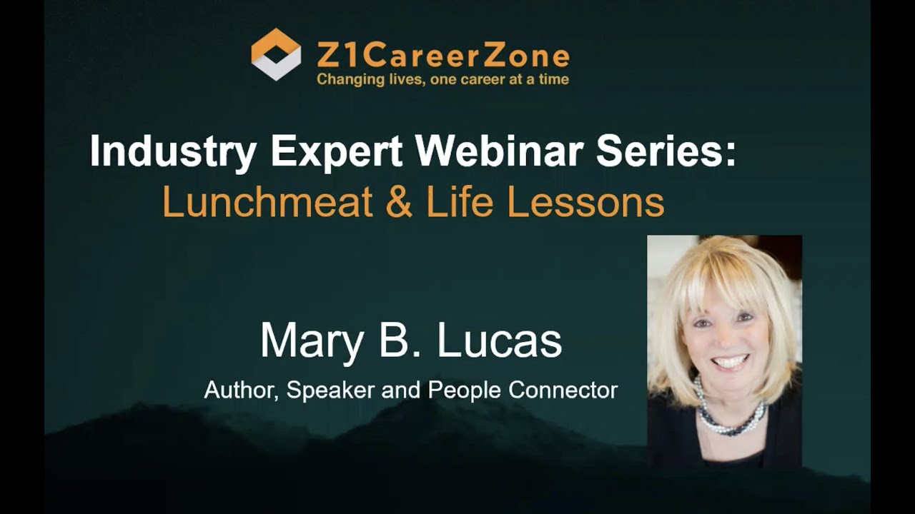 Industry Expert Webinar Series 5: Mary B. Lucas (August 5th, 2020 ...