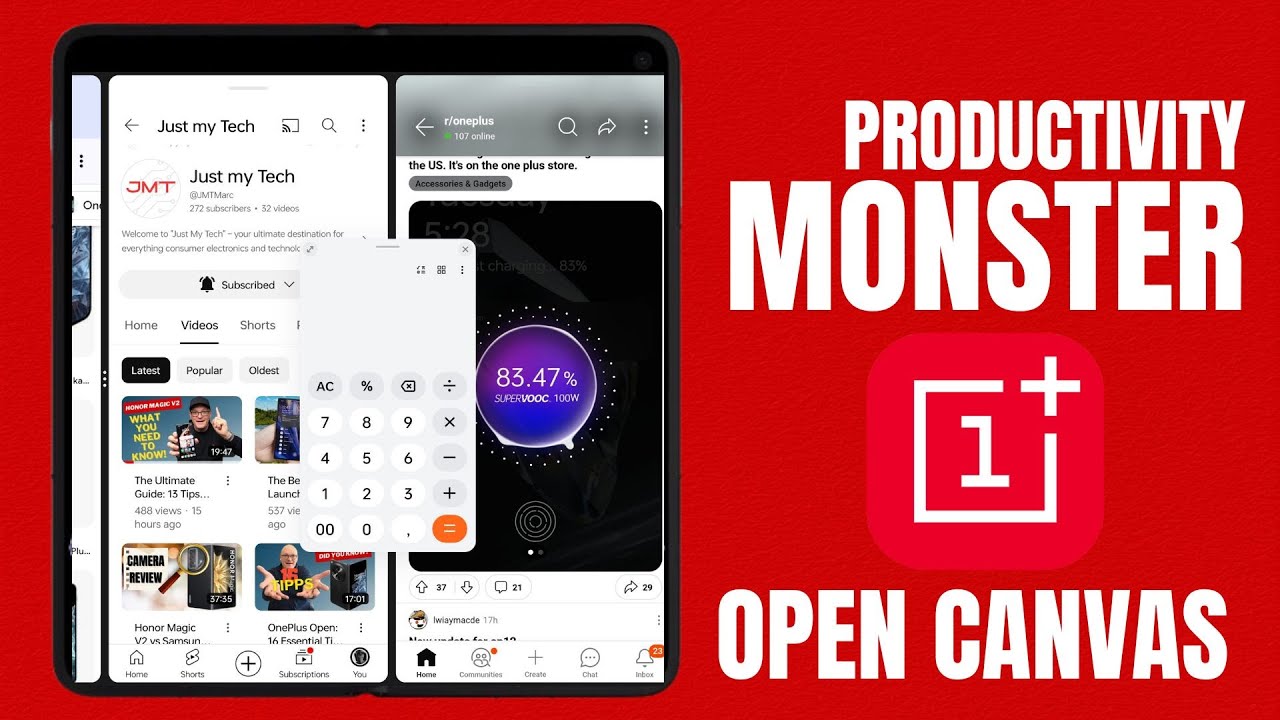 OnePlus Open: Master Multitasking Like a Pro (3 App Split-Screen, Open ...