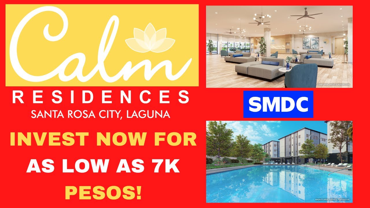 SMDC CALM RESIDENCES IN SANTA ROSA CITY LAGUNA | PRE-SELLING STAGE ...