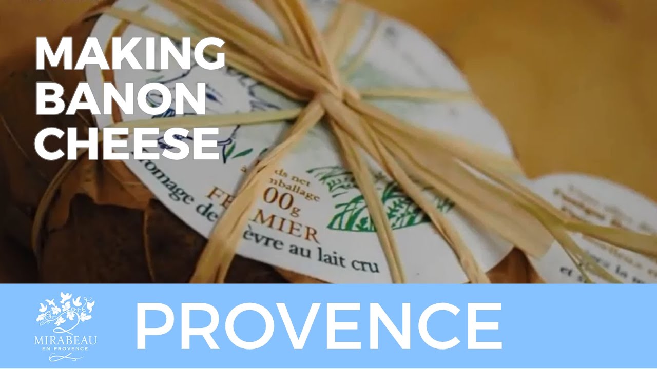 Making Banon cheese (from goats milk) in Provence - YouTube