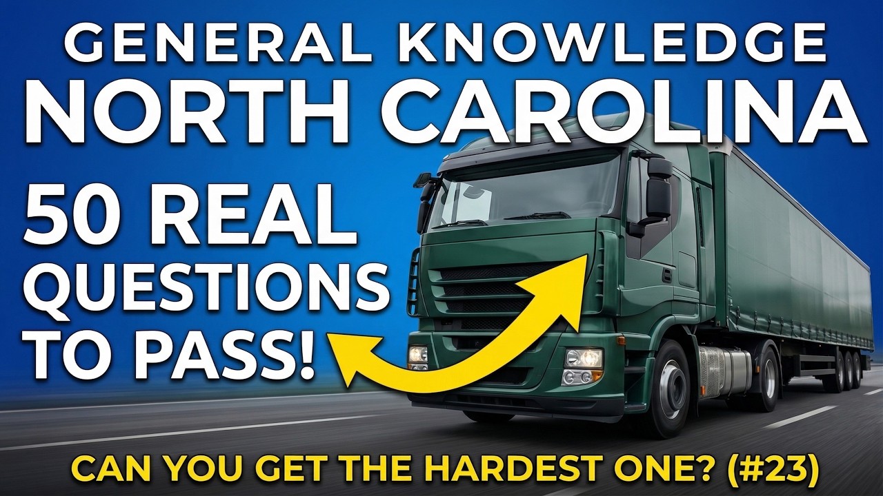 CDL Written Test North Carolina: 50 Real Questions to Pass First Time ...