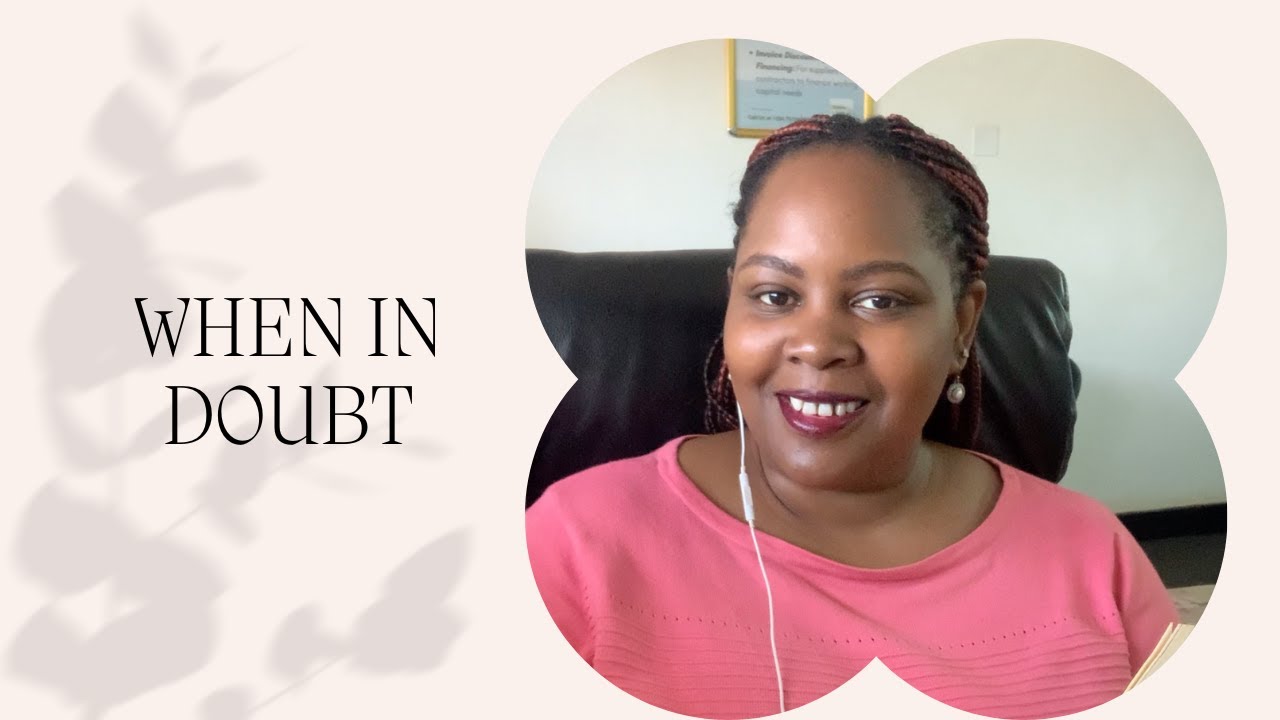 When In Doubt - Inspirational Poem by Keroy King - YouTube