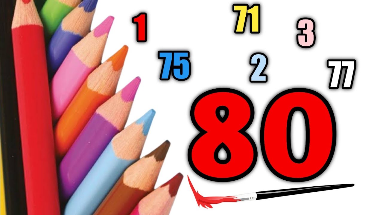 Counting Numbers | write and read numbers | 123 learning for kids | 71 ...