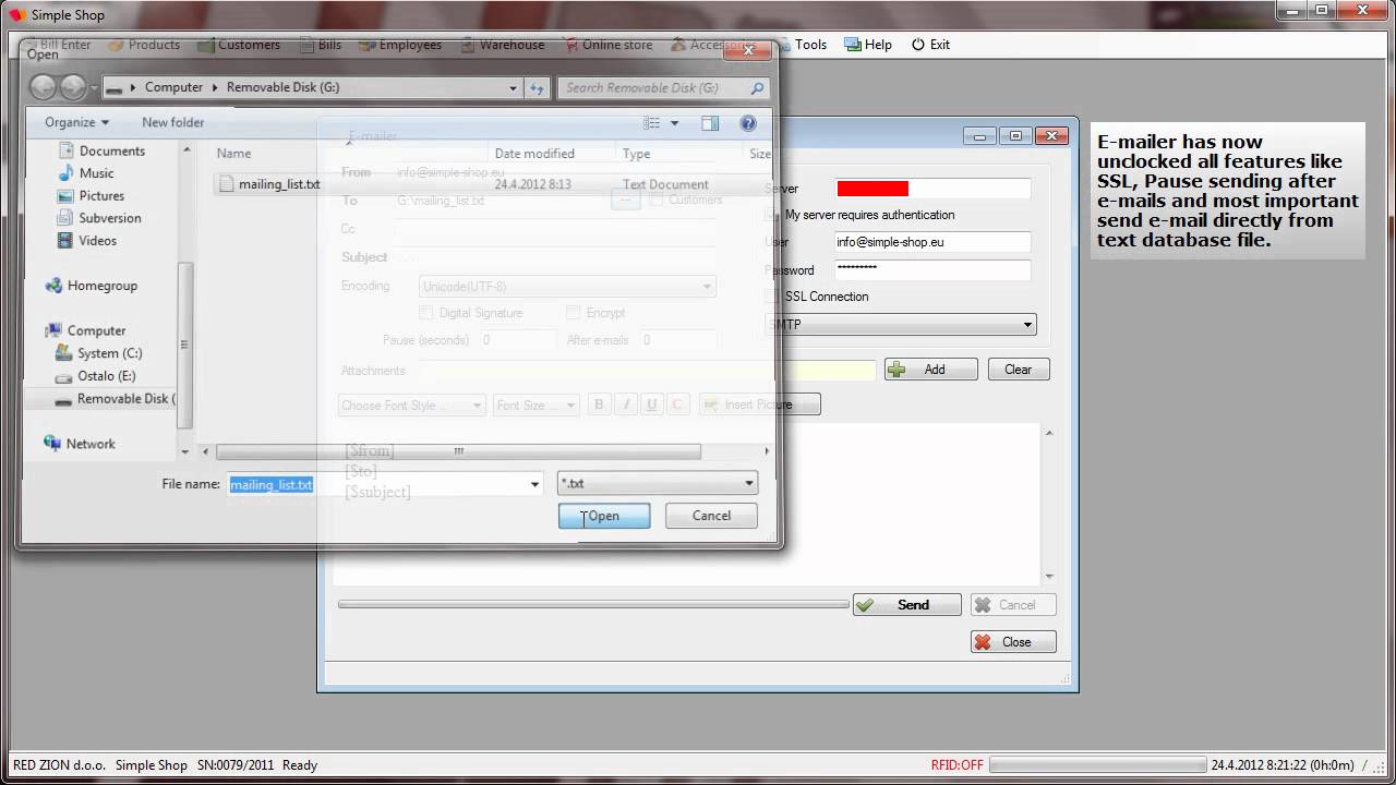 E-mailer (free bulk mass sending emails - free & easy to use emailing ...