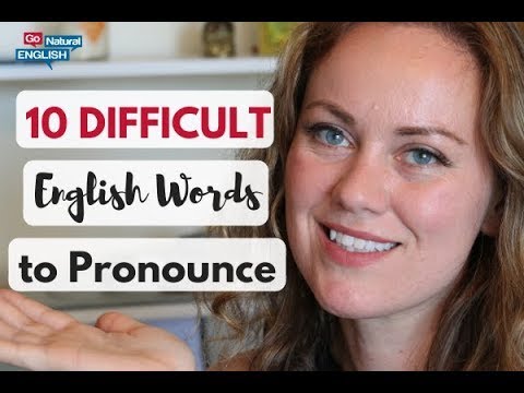 10 DIFFICULT English Words to Pronounce 😳 | Go Natural English - YouTube