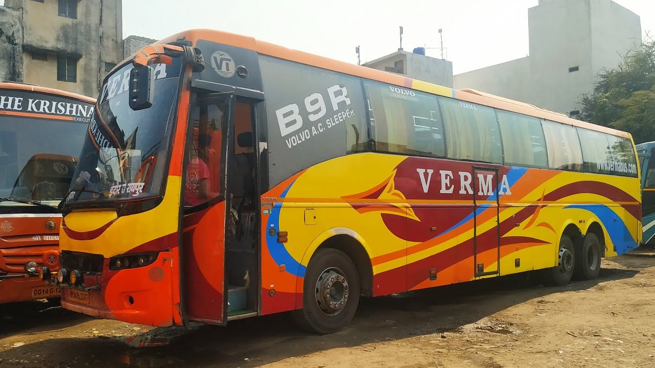 Verma Travels | Raipur To Indore | Verma Volvo B9R full Review Video ...