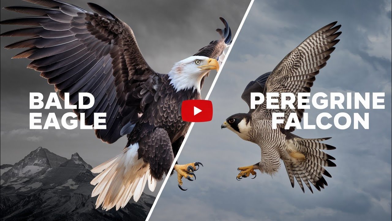Peregrine Falcon VS. Golden Eagle: WORLD'S FASTEST Bird of Prey #eagle ...