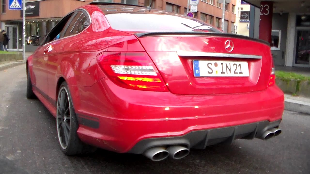 Inscope21´s Mercedes C63 AMG revs & lovely sound HD - YouTube