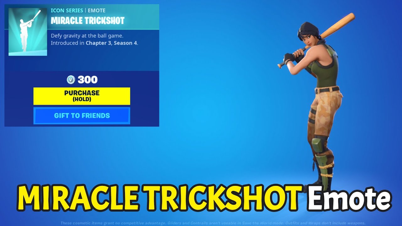 New Emote | MIRACLE TRICKSHOT | Fortnite - YouTube