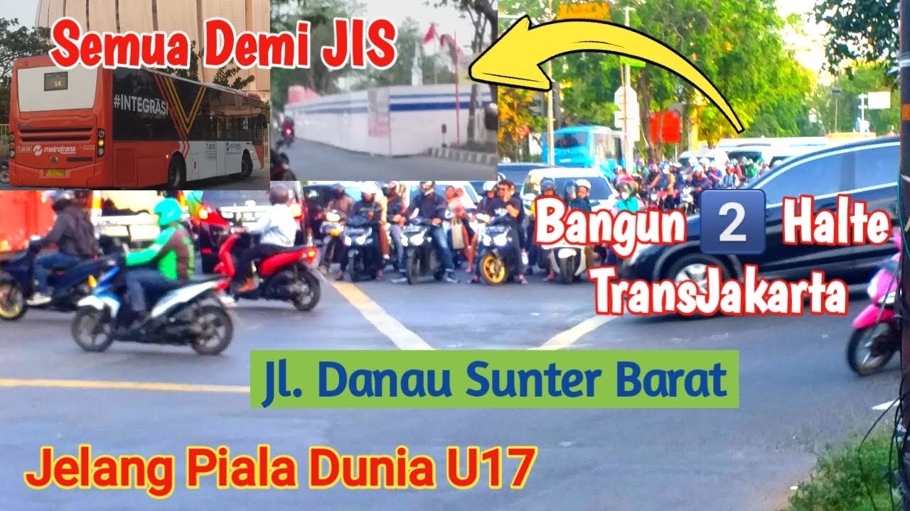 SEMUA DEMI JIS⁉️ BANGUN 2 HALTE BUS TRANSJAKARTA || JL. DANAU SUNTER ...