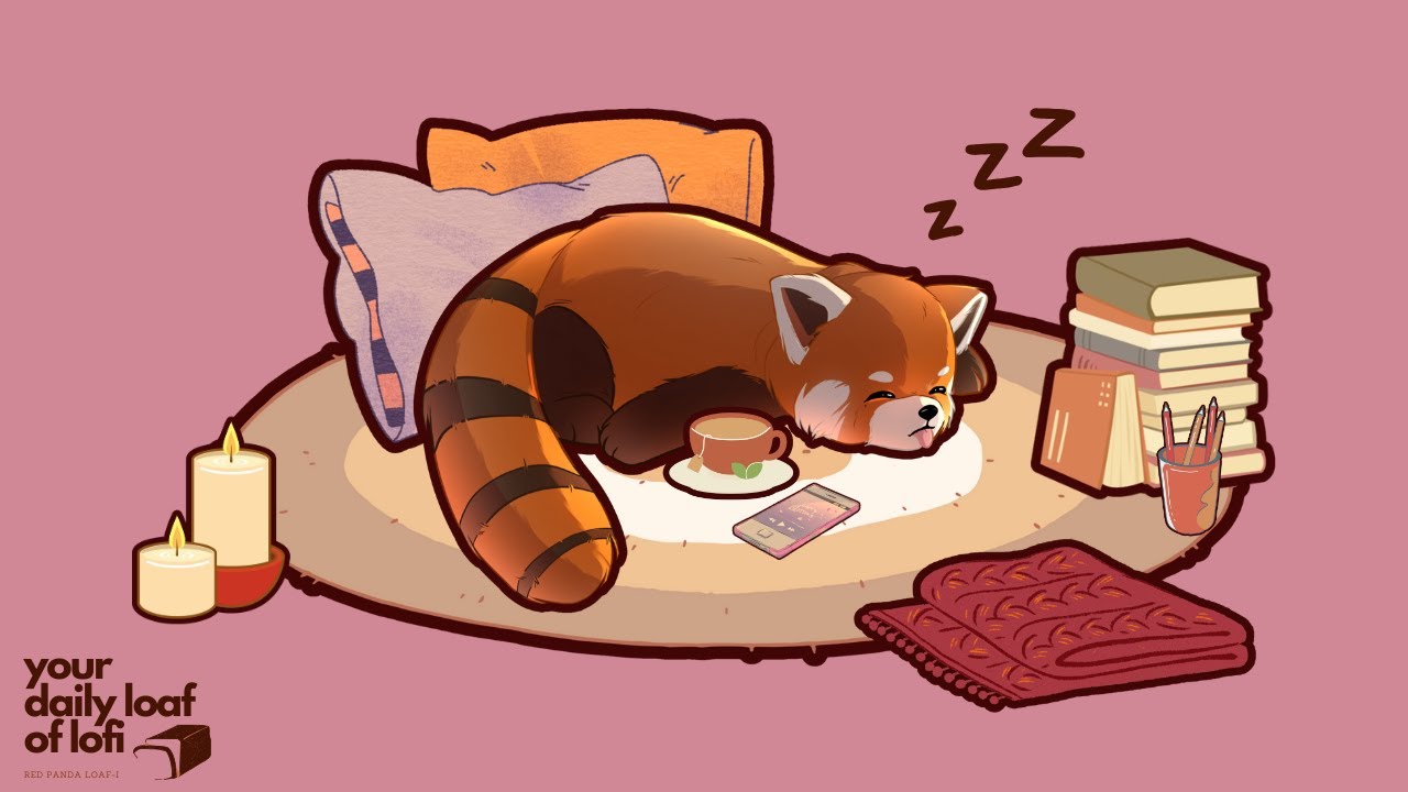 Study Music to Focus - Loaf with Vee the Red Panda 🐾🍞 - YouTube