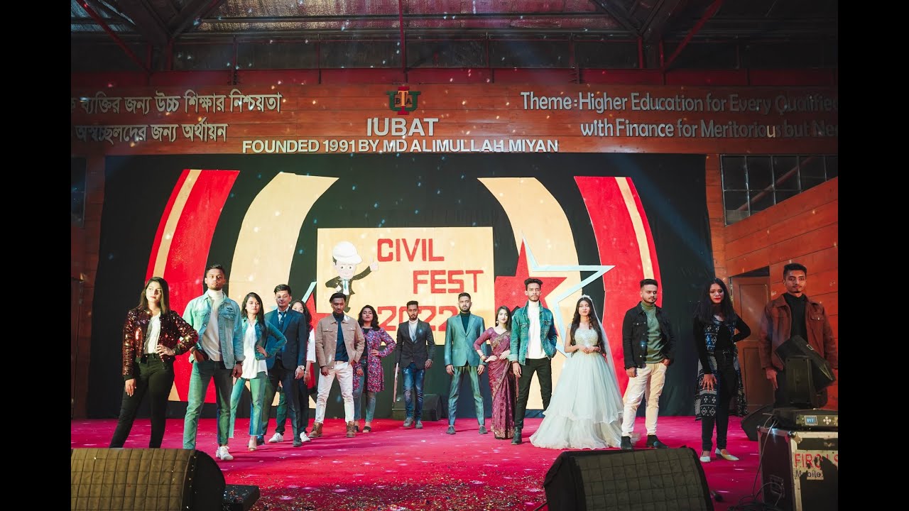 A Great Ramp Show Performance By IUBAT CIVIL fest 2022// #iubat # ...
