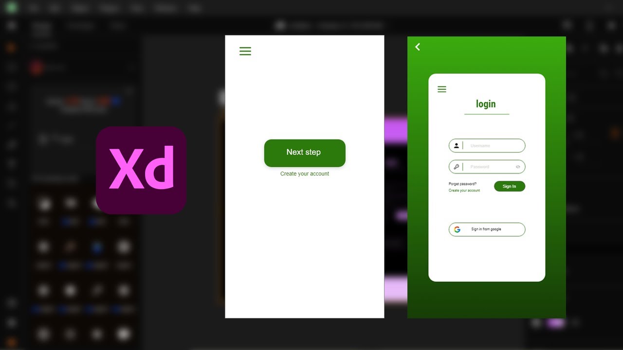 Login Screen Animation UI Design with Adobe XD - YouTube