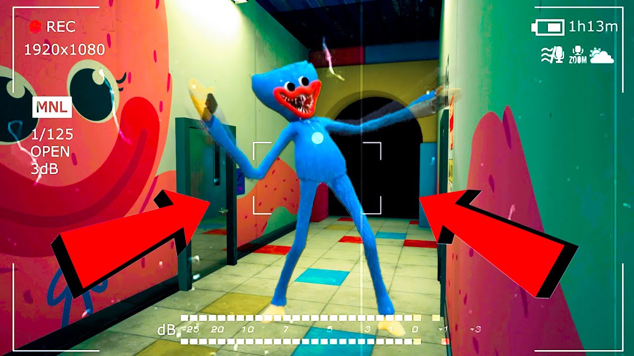 Huggy running away from ME - Can't CATCH huggy wuggy! Poppy animation ...