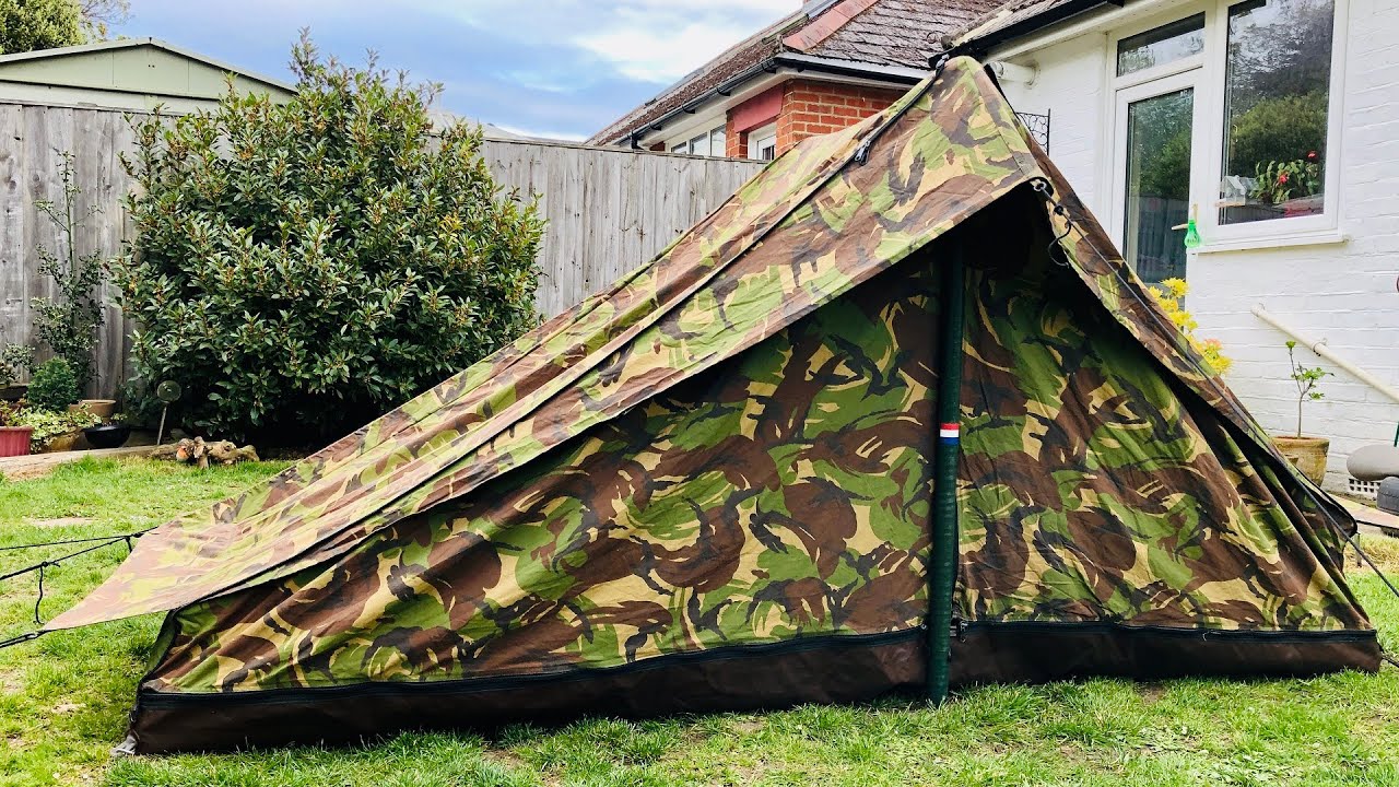Dutch Army DPM Camo Tent - My New Bug Out Tent - YouTube