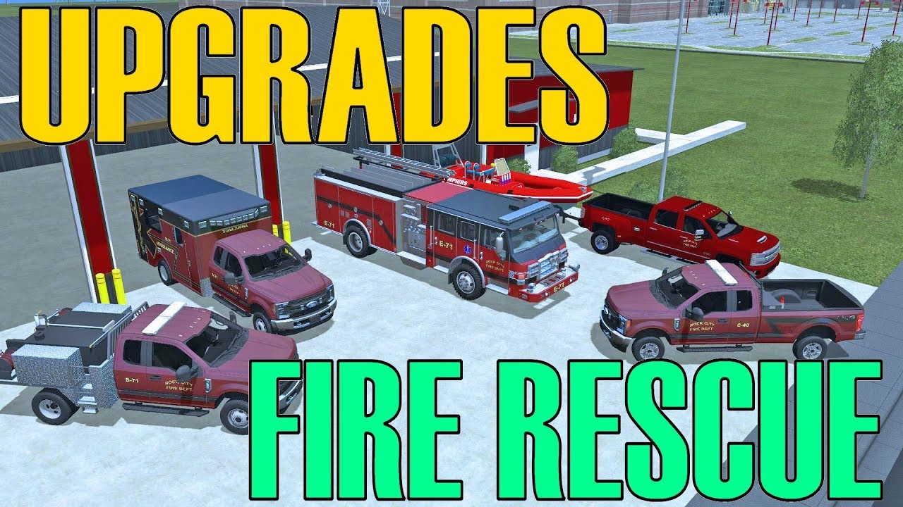Farming Simulator 17 | Fire Rescue Upgrades | New Station | New Trucks ...