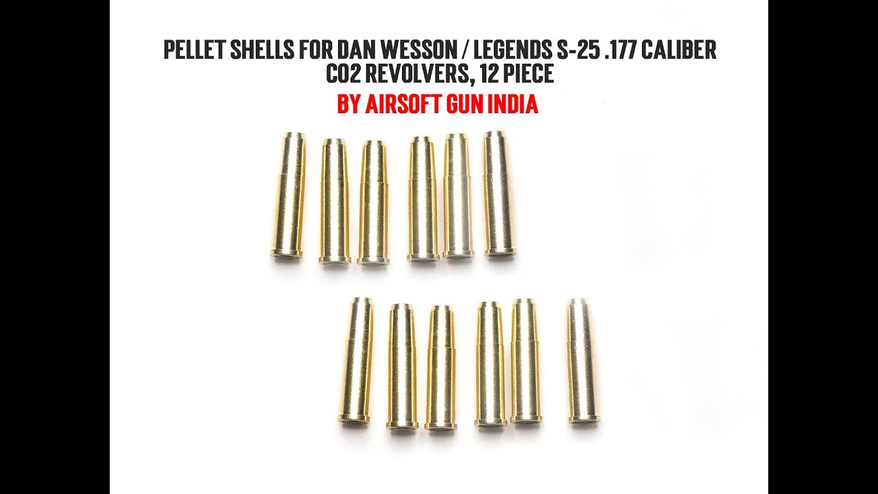 Pellet Shells For Dan Wesson .177 Caliber Co2 Revolvers, 12 Piece By ...