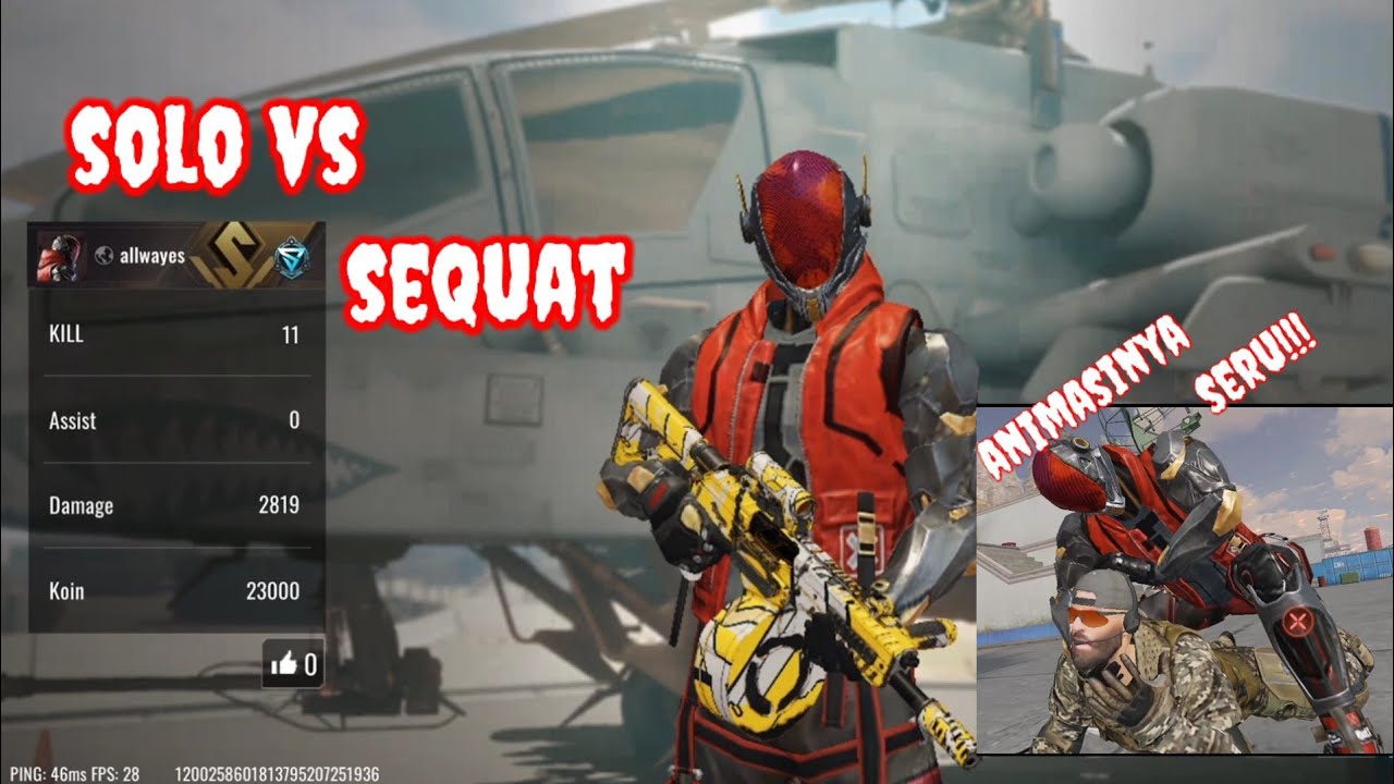 solo vs sequat (di game blood strike) - YouTube