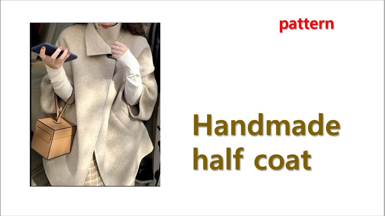 231126415-1)Handmade half coat/pattern,이중지 반코트/ 패턴 - YouTube