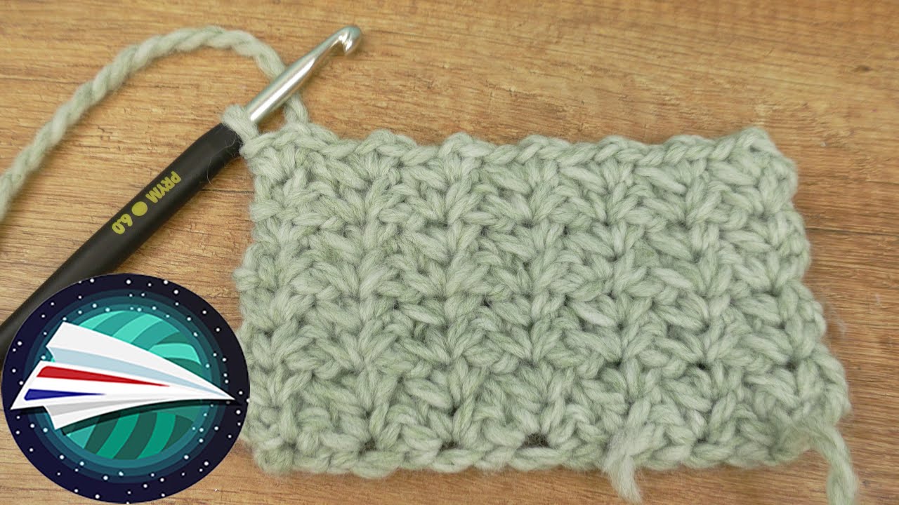 Haak Patroon mini V-steek | Eenvoudig Haak Patroon in Vaste en Losse ...