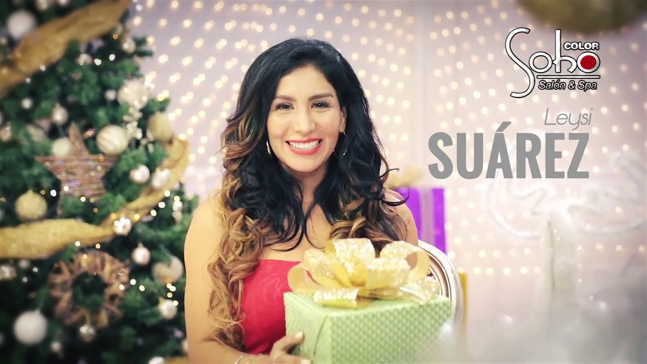 Saludo Navideño de Leysi Suárez en Soho Color - YouTube